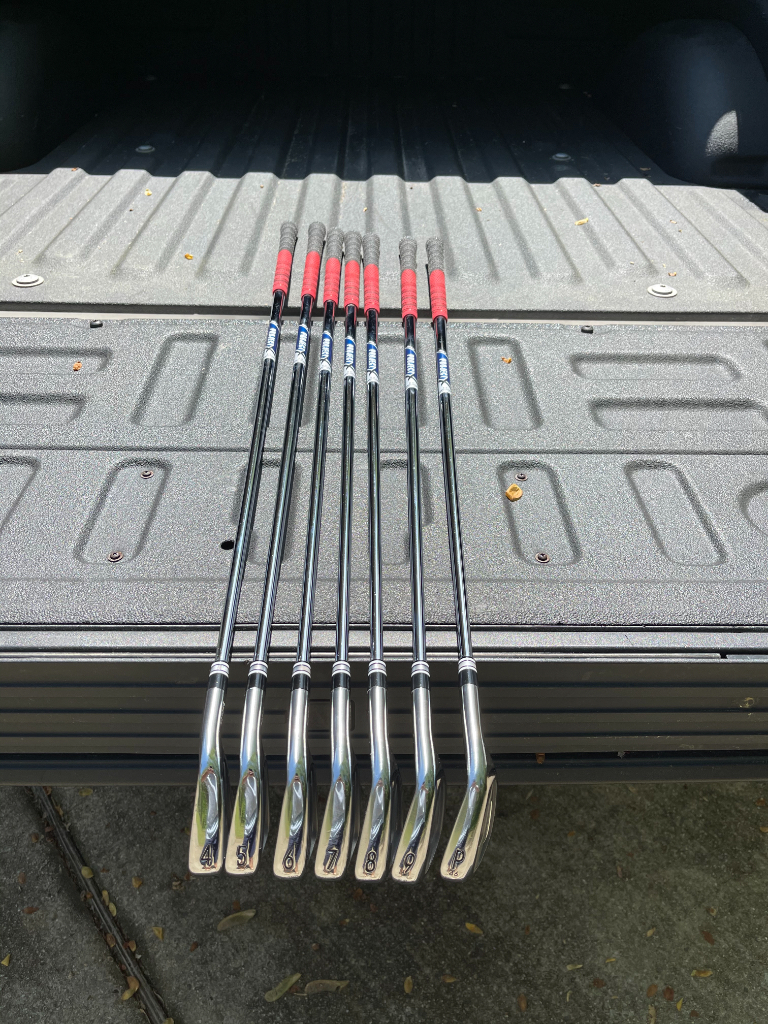 T100 irons 4-P Project X 6.0, custom BB&F ferrules! Plus a masters ...
