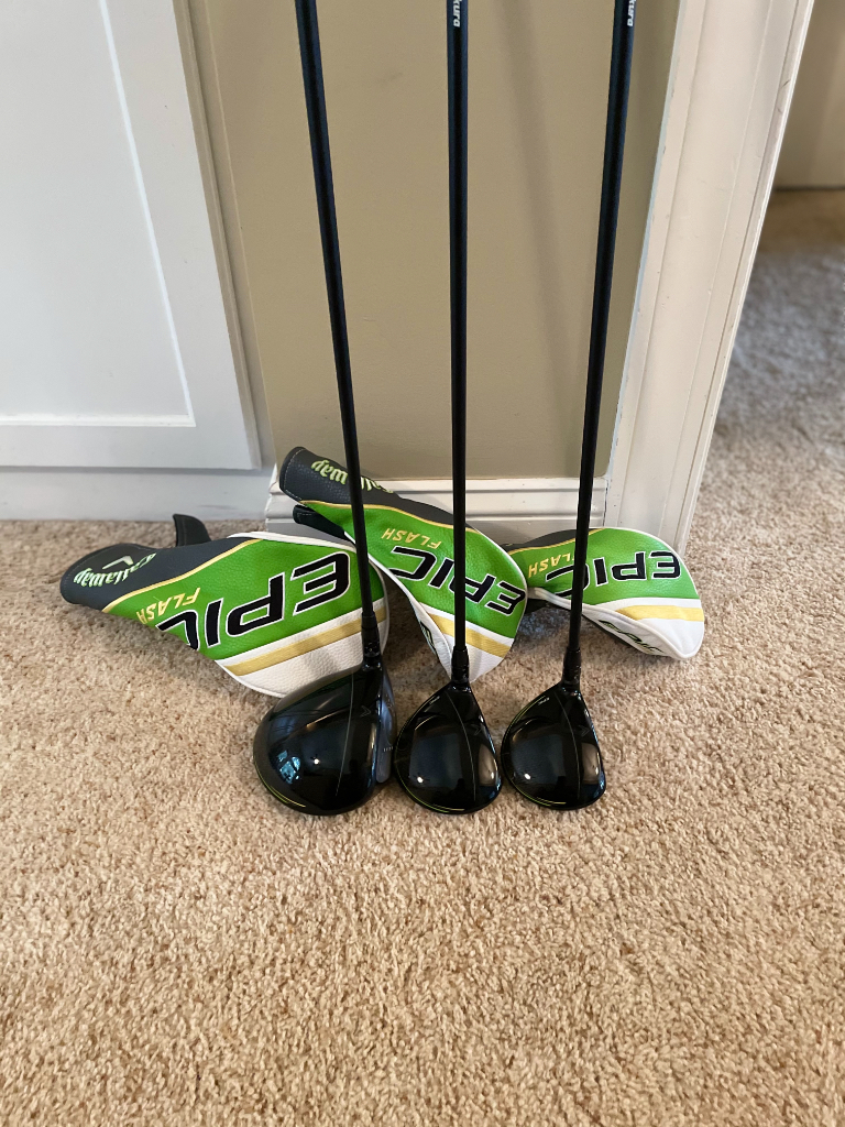 Callaway Epic Flash Woods Set (Driver/3W/5W) Custom Shafts! - For Sale ...