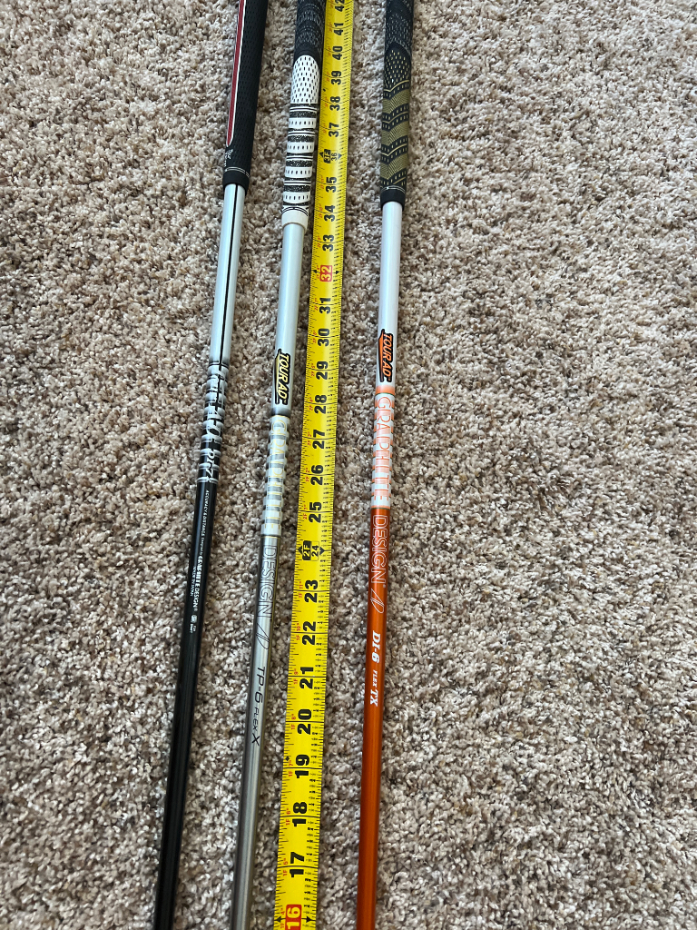 Graphite Design Shafts. ADDI 6TX, ADDI 7x (black), ADTP 6x and Stealth+ ...