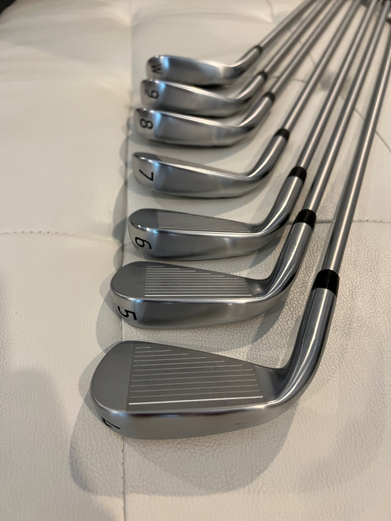 Ping PLD, Golf Pride Tour Velvet BCT grips, and PXG 0311P Gen 3 Irons