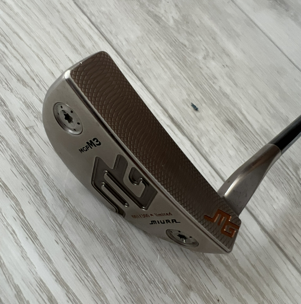 MIURA Putter For Sale! MGP-M3 with KBS Step Shaft / White Muira Head ...