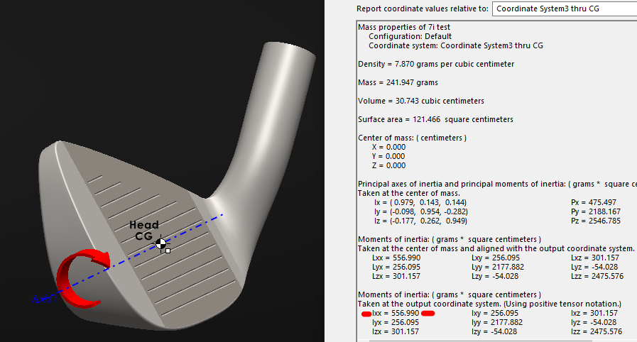 Gear Effect in Irons? Diagrams and Calcs Using Tutelman, CAD Model CG ...