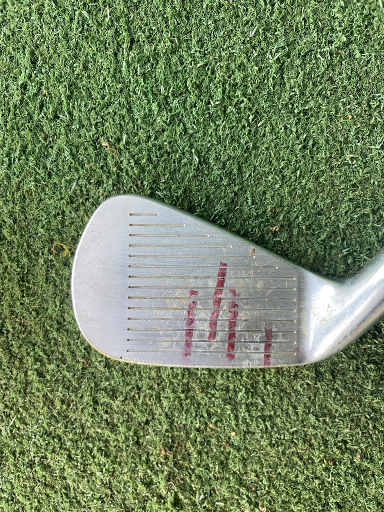 -6* toe down 7 Iron swing. What do I do about lie angle?, currently -1 ...