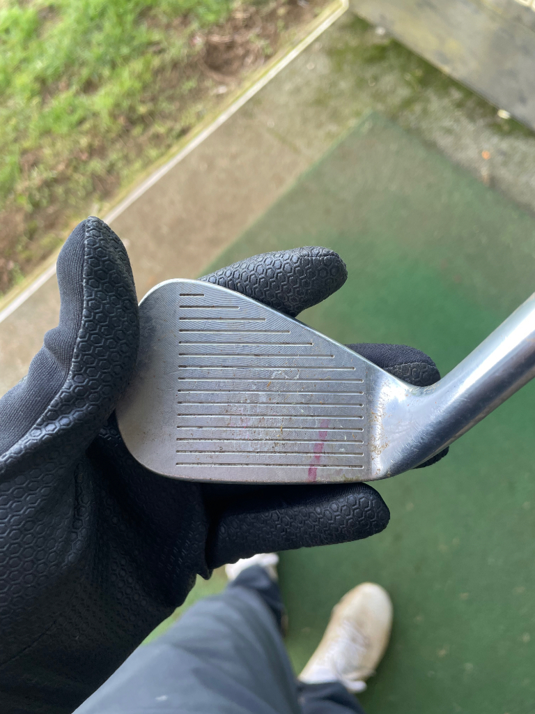 -6* toe down 7 Iron swing. What do I do about lie angle?, currently -1 ...