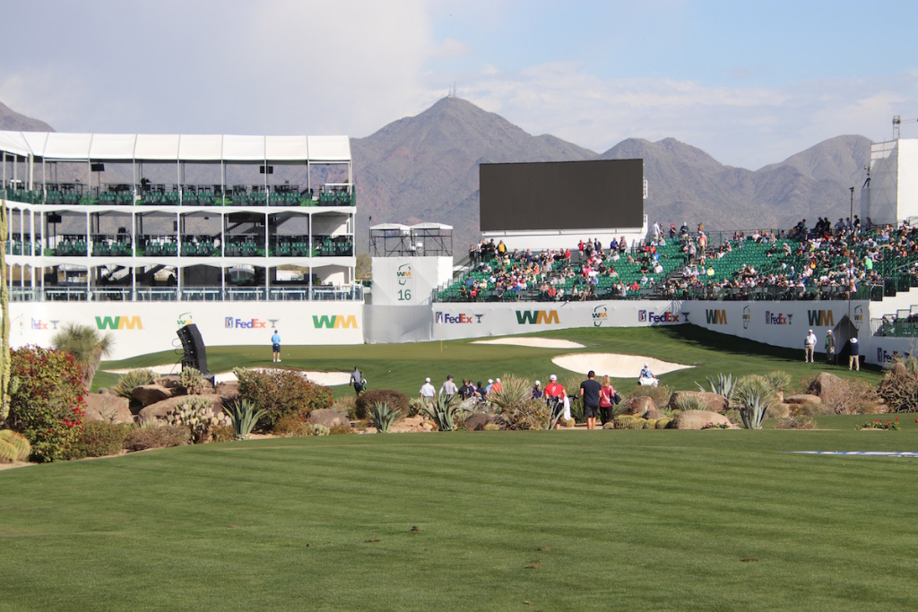 TPC Scottsdale 16th Hole (inside the stadium) – 2023 Waste Management ...