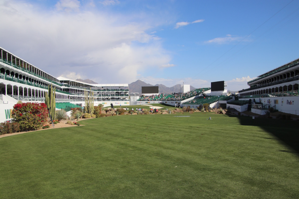 TPC Scottsdale 16th Hole (inside the stadium) – 2023 Waste Management ...