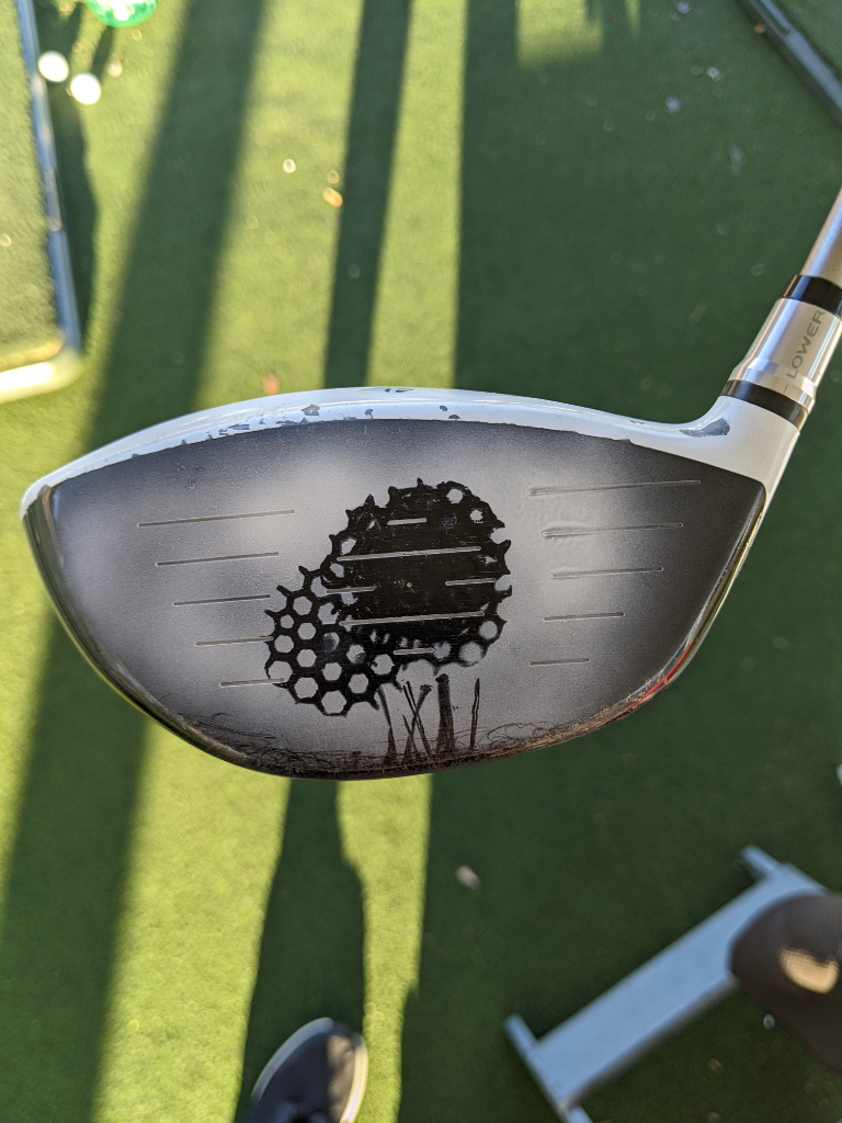 My driver face dispersion, should I trim the shaft? - pics attached ...