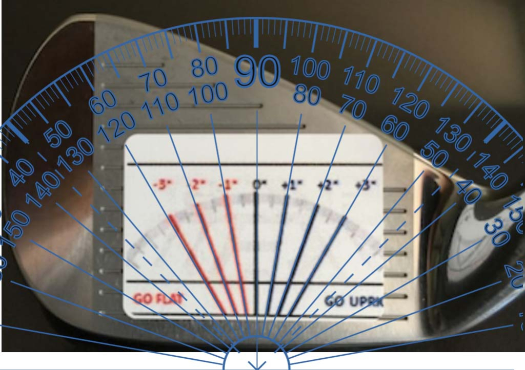 Marker on ball indicates lie angle too flat. Typical flight and miss is ...