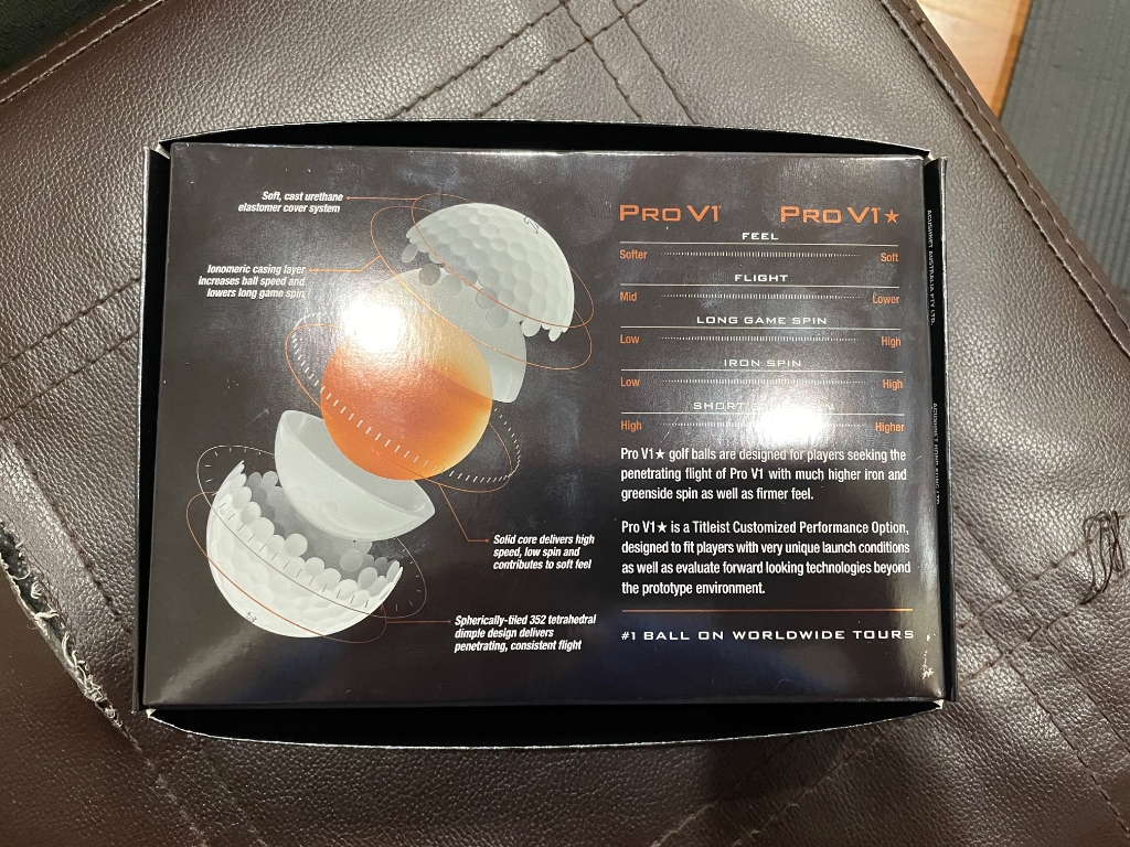 RARE Tour Only Titleist Pro V1 Star - For Sale Archive-For Feedback ...