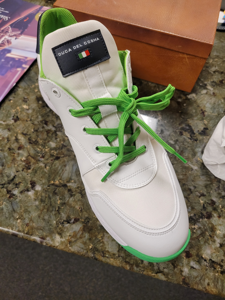 Duca del Cosmo - Pagani shoes in hand pics - Golf Style and Accessories ...