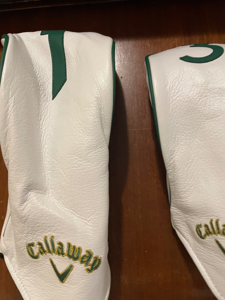 OG Sim 3 wood head and rare Callaway Masters Leather Headcover Set ...