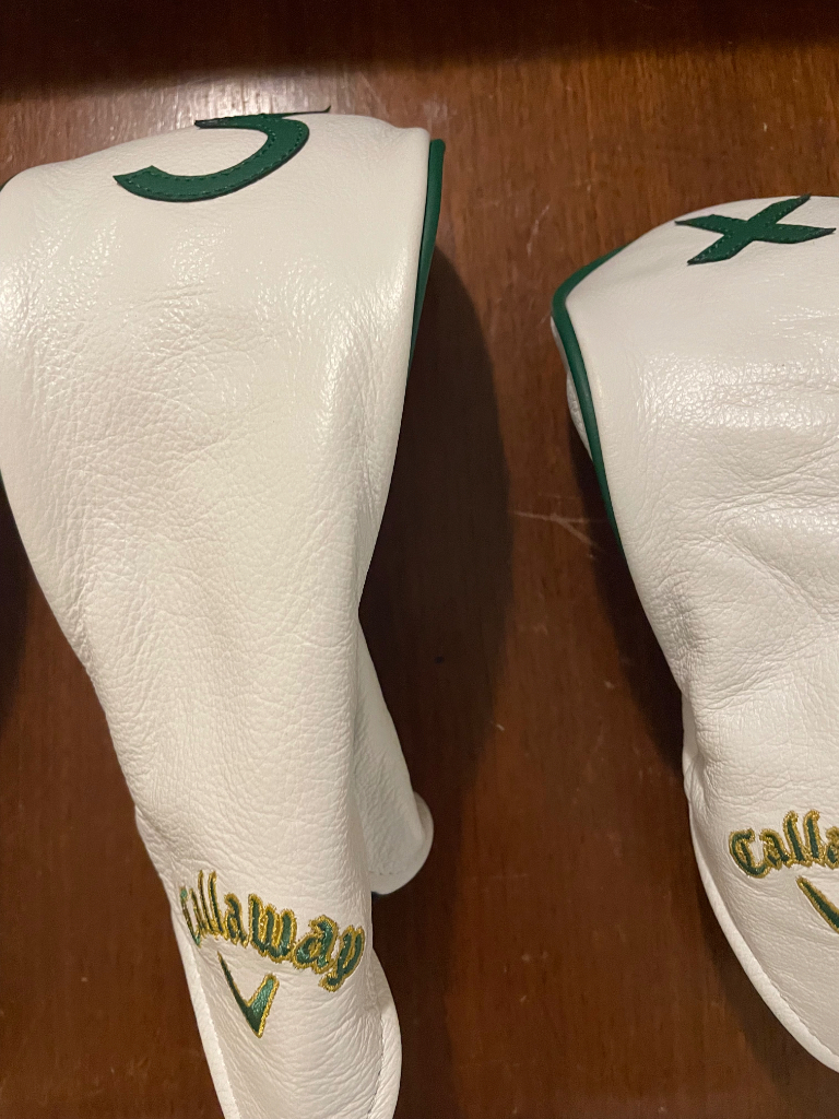 OG Sim 3 wood head and rare Callaway Masters Leather Headcover Set ...