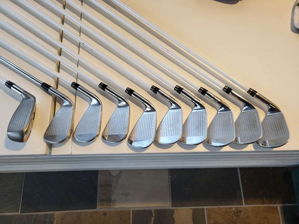 Adams Idea Tech A4 Forged irons 3-G Matrix Ozik Program 130 stiff. $175 ...