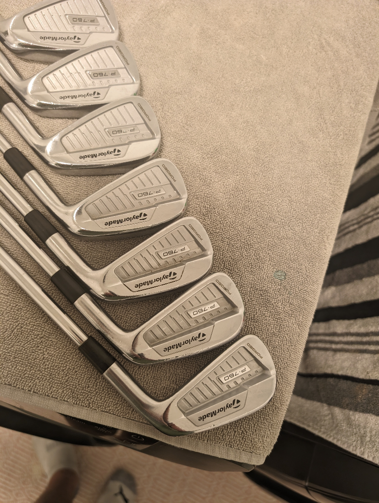 Taylormade p760 4-pw tour issue x100- taylormade TP forged (japan) 4-pw ...