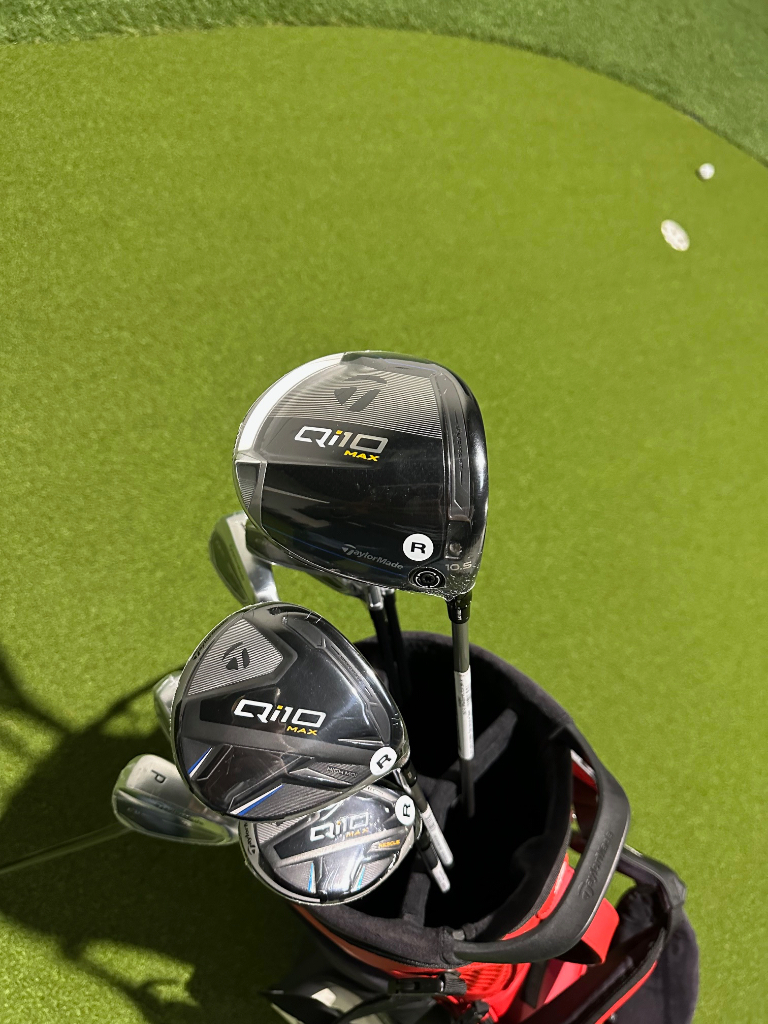 Taylormade Qi10 Irons. 5-PW, AW Fujikura Blue TR Graphite 6R and KBS ...