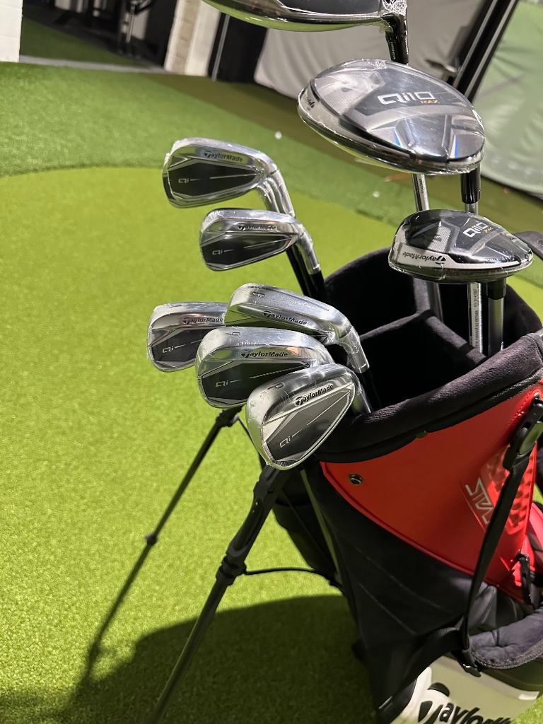 Taylormade Qi10 Irons. 5-PW, AW Fujikura Blue TR Graphite 6R and KBS ...