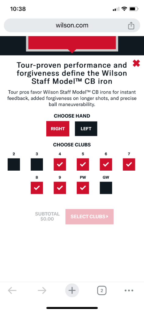 Wilson 2024 new staff blade/cb, dynapower forged, staff wedges, staff ...