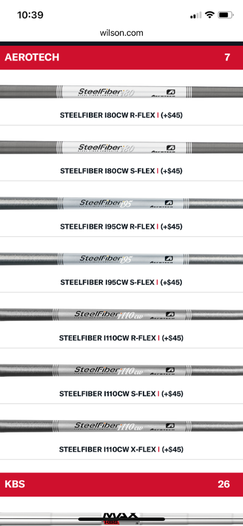Wilson 2024 new staff blade/cb, dynapower forged, staff wedges, staff ...