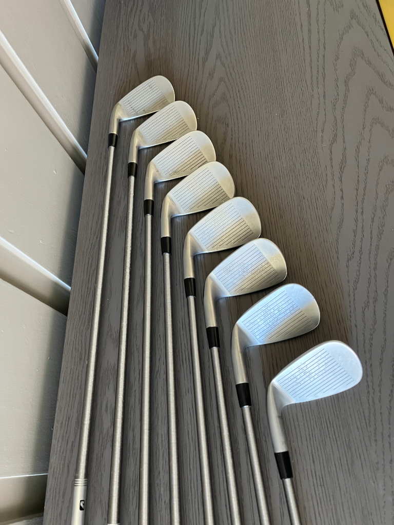 Forged Cavity Backs with Steelfiber i95 stiff-matching wedges, Wishon ...