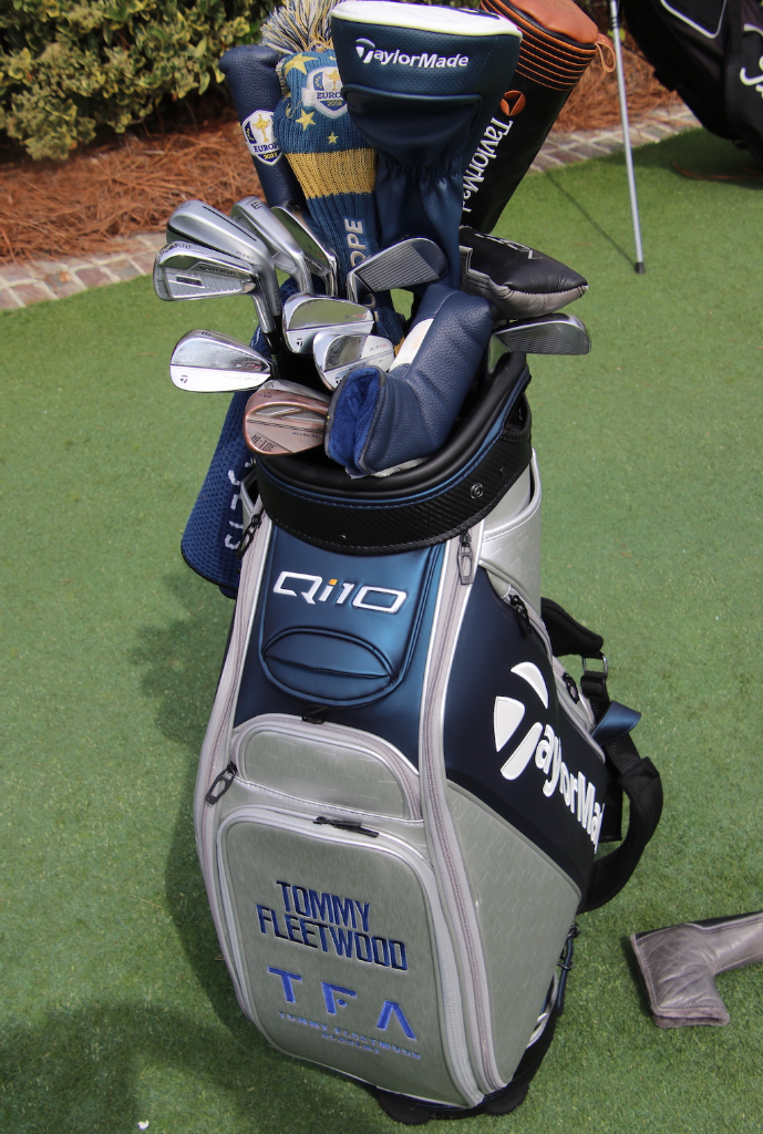Tommy Fleetwood testing a Logan Olson "C-Groove" custom putter (and ...