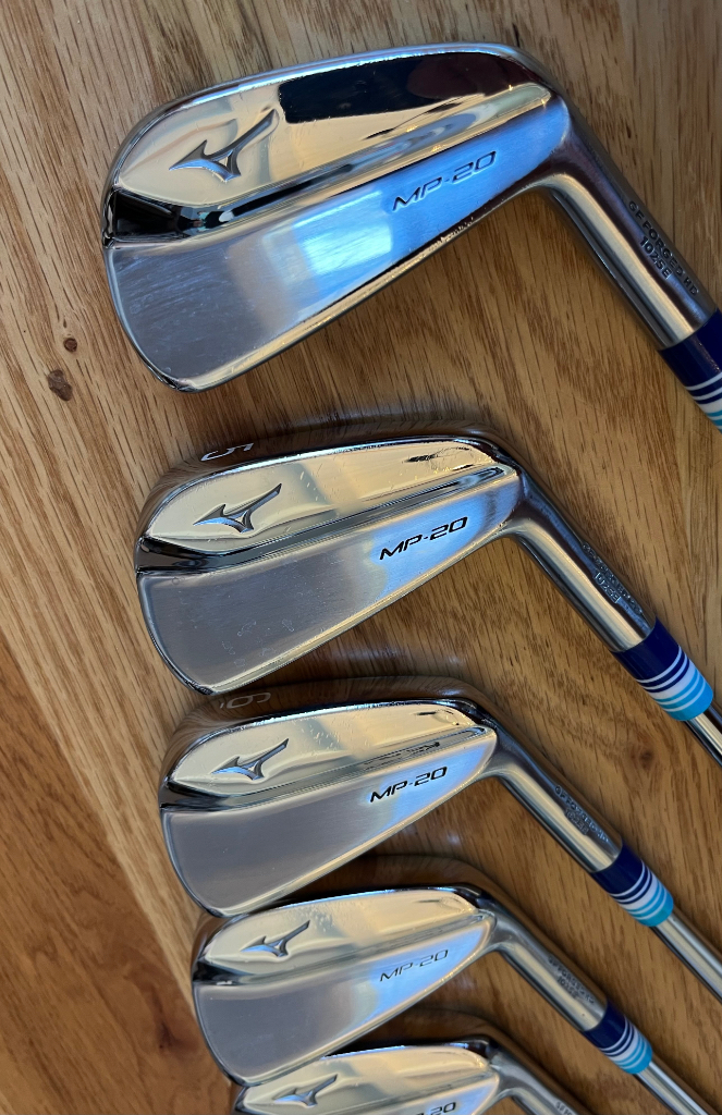 Mizuno MP20 MB, blades 4-PW w/ Nippon Super Peening Blue X flex ...