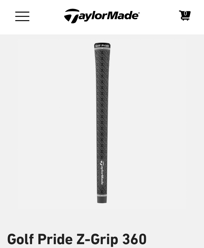 TaylorMade Golf Pride Z-Grip 360 black - WRX Club Techs - GolfWRX