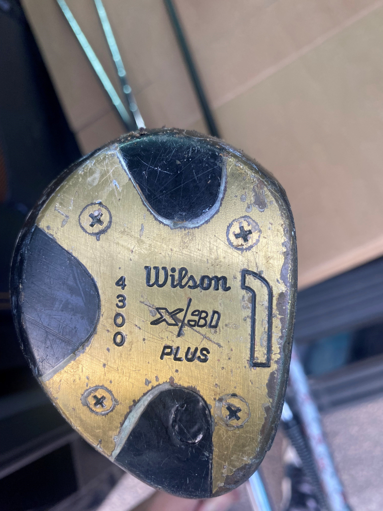 Wilson X31 plus 4300 driver with 3 and 5 wood - Hickory, Persimmon and ...