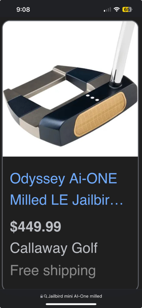 Copped an AI-One Milled Jailbird... - Putters - GolfWRX