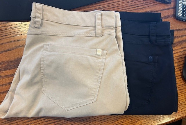 TASC AND LULU PANTS - SIZES 36 AND 34 (32 INSEAM), Erin Hills Belt ...
