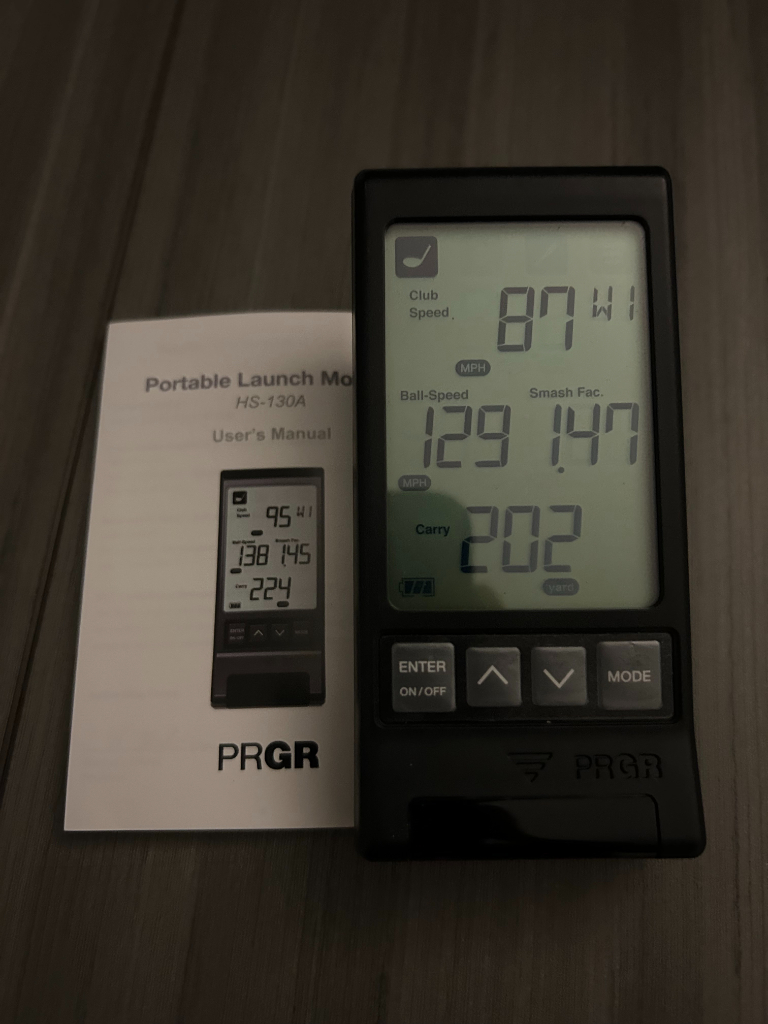 PRGR HS-130A Launch Monitor & Swing Speed Radar - For Sale Archive-For ...