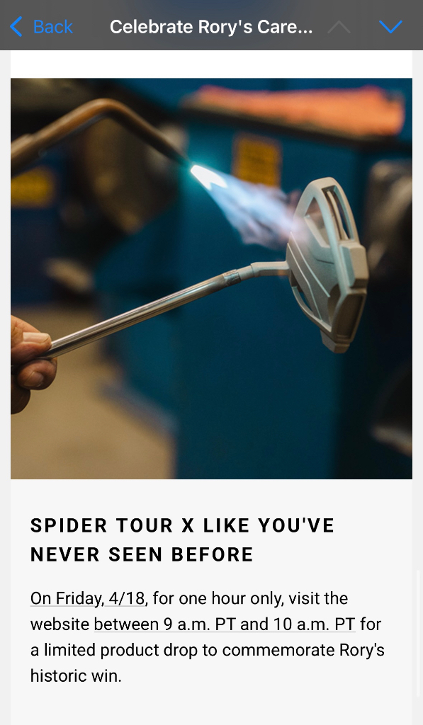 Rory testing torched finished Spider - 2024 Tour Championship - Page 4 ...